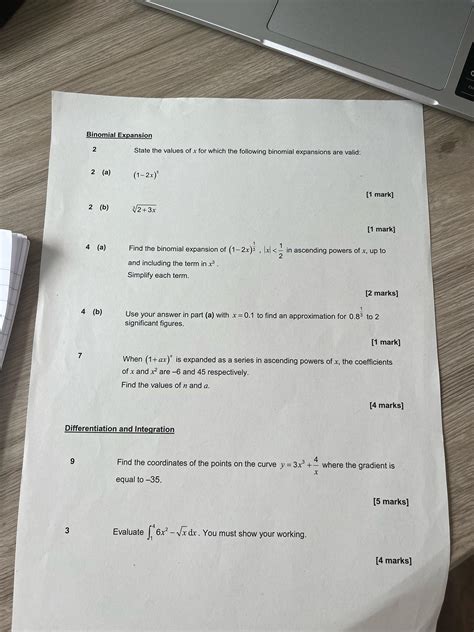 [a Level Maths] Binomial Expansion R Homeworkhelp