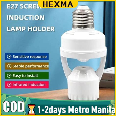 Smart Led Bulb Switch 360 Degrees PIR Motion Sensor E27 Lamp Base Bulb Holder Socket Adapter
