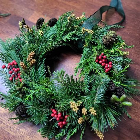 크리스마스 리스 생화 입니다 당근 중고거래