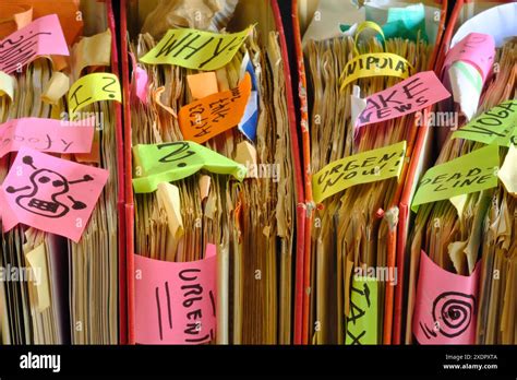 Messy File Folders And Business Records Red Tape Bureaucracy
