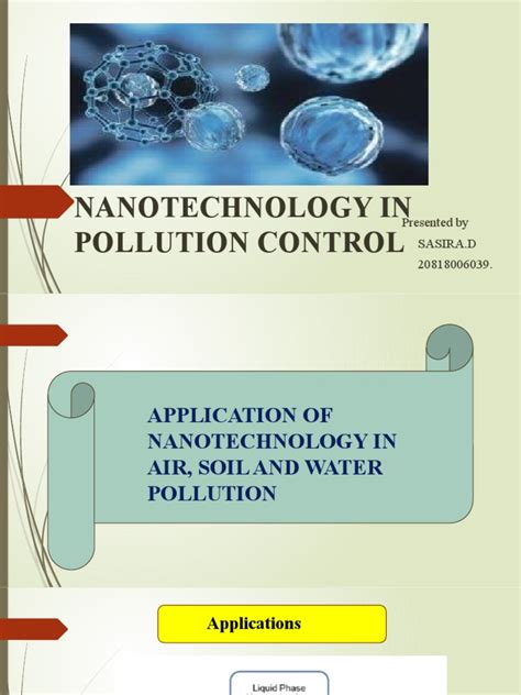 Nanotechnology In Pollution Control Pdf Catalysis Nanotechnology
