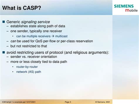 Ppt Casp C Ross A Pplication S Ignaling P Rotocol Powerpoint