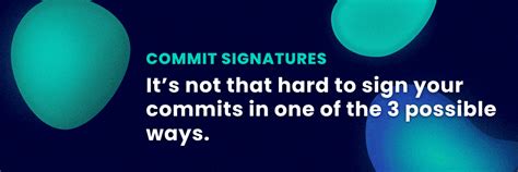 Please Sign Your Commits On Github