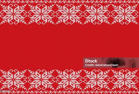 텍스트에 대 한 빈 공간을 가진 니트 꽃 기하학적 장식 디자인 0명에 대한 스톡 벡터 아트 및 기타 이미지 0명 겨울 고풍스런 Istock