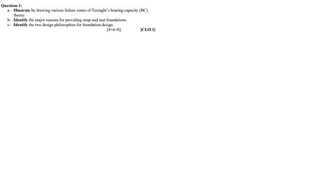 Solved Question A Illustrate By Drawing Various Failure Chegg