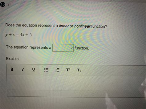 Answered Does The Equation Represent A Linear Or… Bartleby