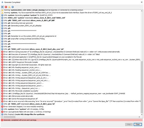 Quartus 181 Lite Platform Designer Ddr3 Controller Cant Build When Wsl Is Enabled Intel
