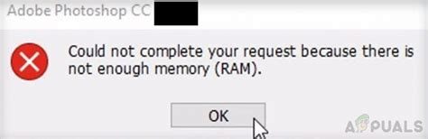 How To Fix Photoshop Not Enough RAM Error In Windows