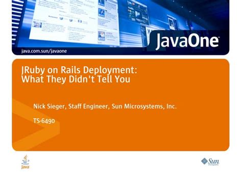 jruby on rails deployment what they didn t tell you pdf