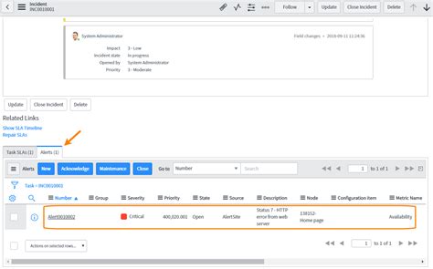ServiceNow Integration AlertSite Documentation