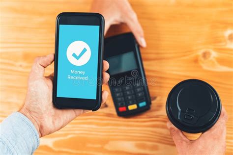 Modern Shopping Lifestyle With Smartphone Application Entity Stock