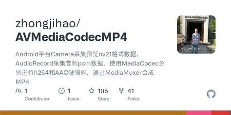 Github Zhongjihaoavmediacodecmp4 Android平台camera采集预览nv21格式数据