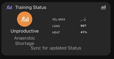 Training Status Small Text Garmin Connect Mobile Ios Mobile Apps