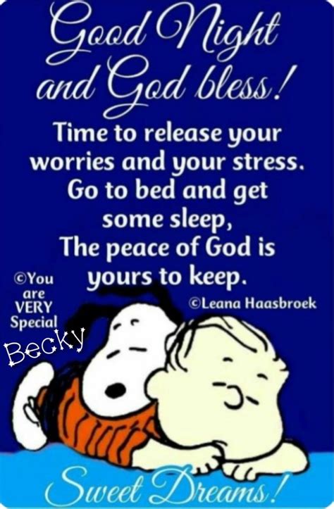 Pin By Becky Gill On Good Night Snoopy Good Night Prayer Quotes