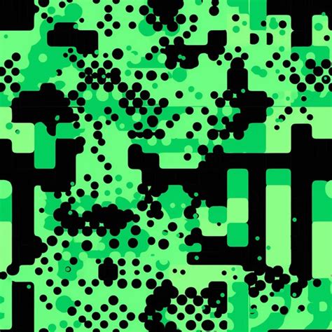 Premium Ai Image A Close Up Of A Green And Black Background With Dots Generative Ai