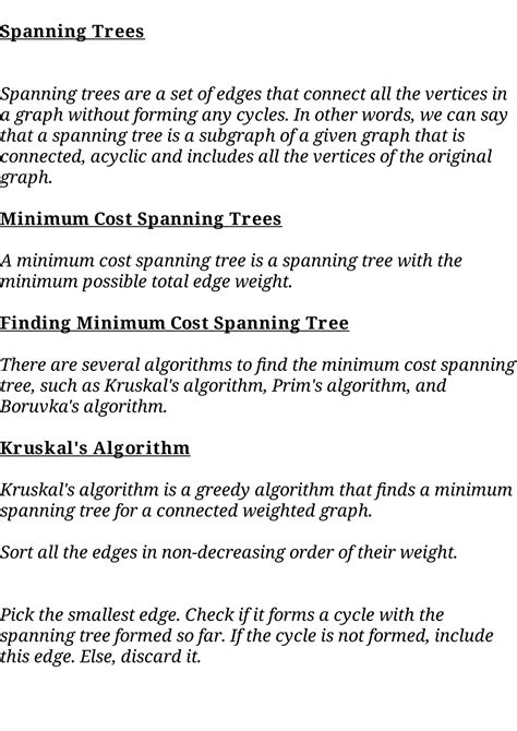 Solution Calculating Spanning Tree Cost Minimum Spanning Tree Studypool