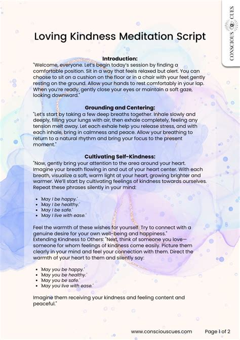 Free Download Loving Kindness Meditation Script Pdf Free Audio