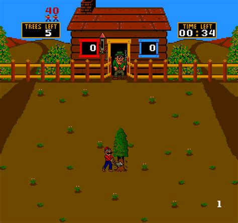 Screenshot Of Timber Arcade 1984 Mobygames