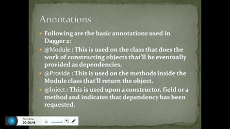 Dagger 2 Android Tutorial First Basic Approach Dependency