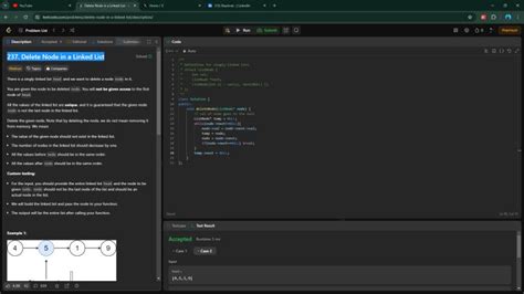 shashvat on linkedin topic linked list que delete node in a linked list leetcode no 237
