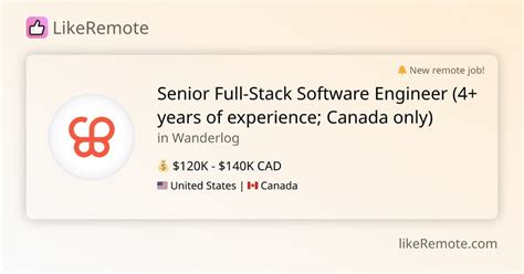 📩 senior full stack software engineer 4 years of experience canada