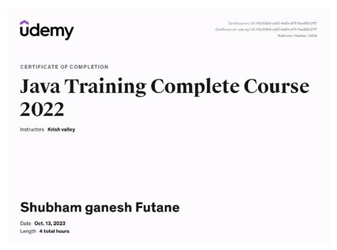 shubham futane on linkedin udemy java