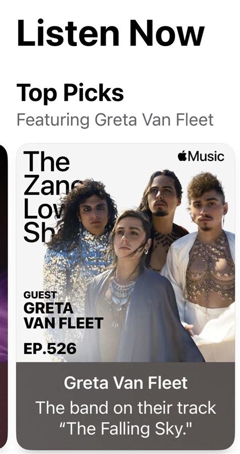 apple music interview a little while ago r gretavanfleet