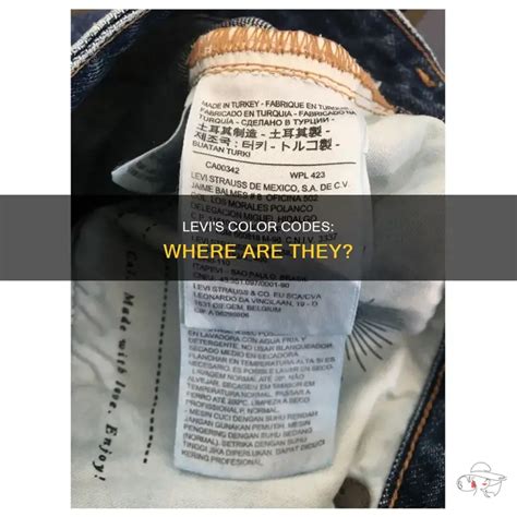 Levis Color Codes Where Are They Shunvogue