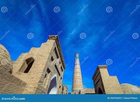 Ancient Architecture Of The Old Khiva City Uzbekistan Stock Image