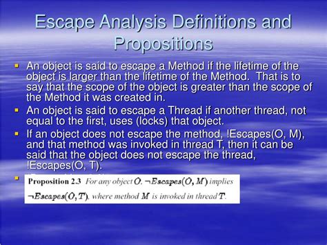 Ppt Escape Analysis For Java Powerpoint Presentation Free Download Id308755