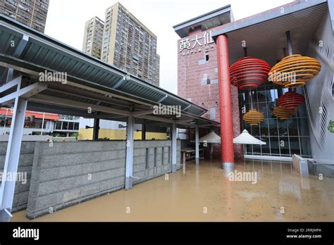 Hong Kong September 8 2023 Flood Is Happened In Wong Tai Sin Area