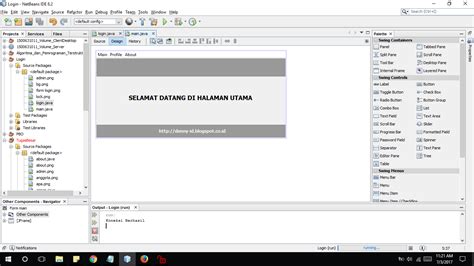 membuat login dengan database mysql pada java download source code