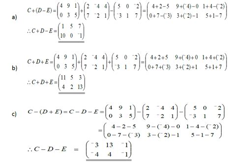 Addition And Subtraction Of Matrices Revisionug Com