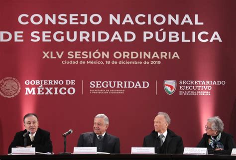 Xlv Sesión Ordinaria Del Consejo Nacional De Seguridad Pública Cnsp