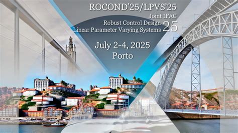 Welcome 6th Ifac Worshop On Linear Parameter Varying Systems Lpvs2025