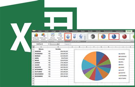 como fazer gráficos de pizza no excel