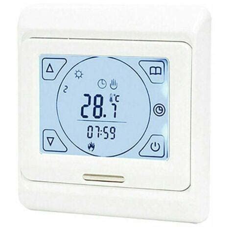 Tigrezy Programmable Electric Floor Heating Thermostat A With Probe Digital Room Thermostat