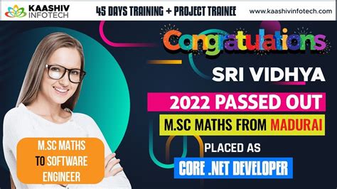 Kaashiv Infotech Chennai Core Net Developer Full Stack Net Core