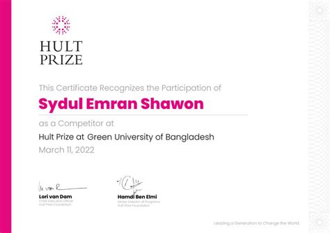 Sydul Emran Shawon On Linkedin Achievementfromun
