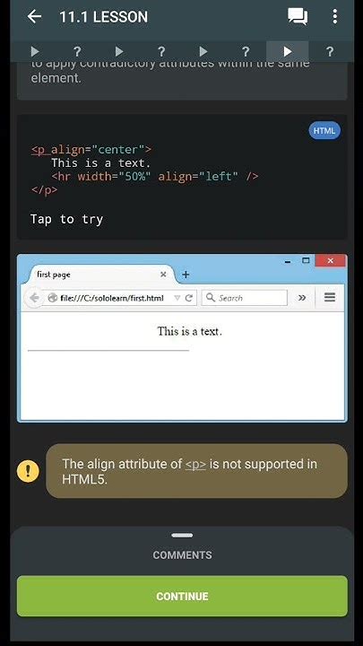 attributes html basic sololearn html course solution shorts sololearn pcoder youtube