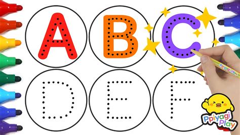 알파벳송 동요 들으며 대문자 A부터 Z까지 점선 따라 알파벳 쓰고 읽는법 배우기 Write Alphabet A To Z Abc Alphabet Song For