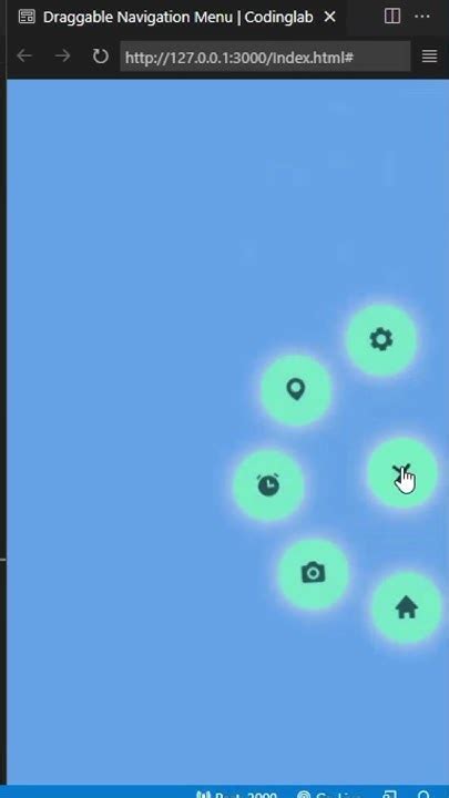 Draggable Circular Navigation Menu Using Javascript Html Css Source
