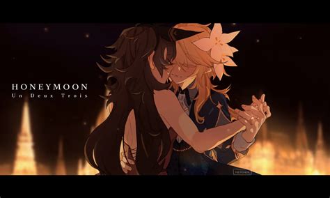 Dynasty Reader Image Nerinn Amber X Lumine Genshin Impact Yuri