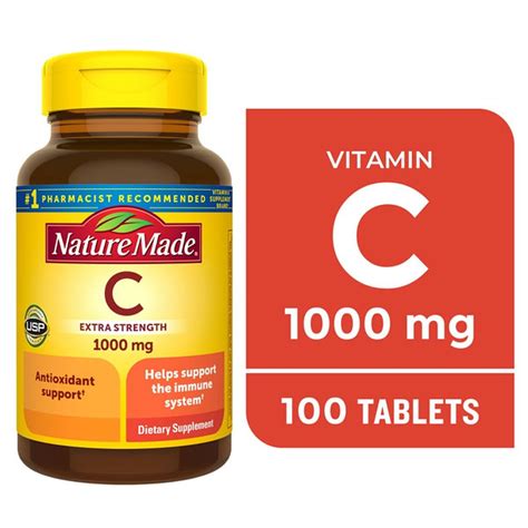 Nature Made Vitamin C 1000 Milligram Tablets 100 Count 100 Ct