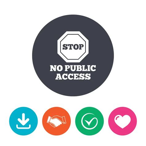 No Public Access Signs Stock Vector By ©blankstock 60073807