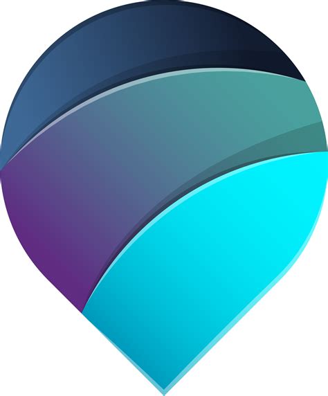 Abstract Location Pin Logo Illustration In Trendy And Minimal Style 13775237 Png