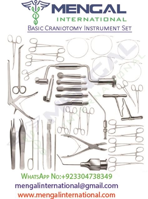 Basic Craniotomy Instrument Set Mengal International