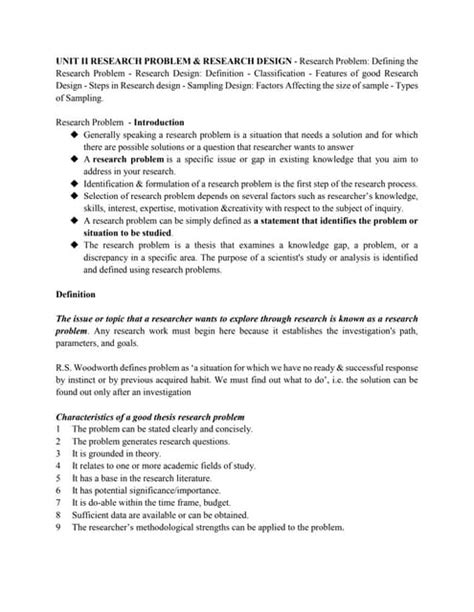 Unit Ii Research Problemdocx