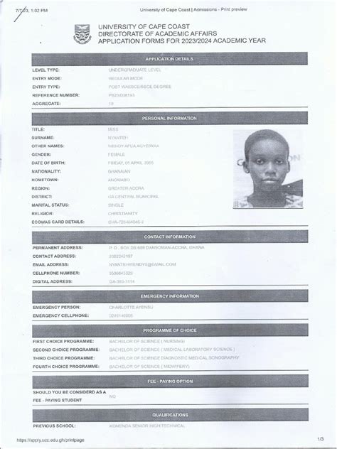 Ucc Application Pdf