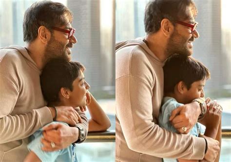Ajay Devgn And His Son Yug Devgn Lovely Photos अजय देवगन और उनके बेटे